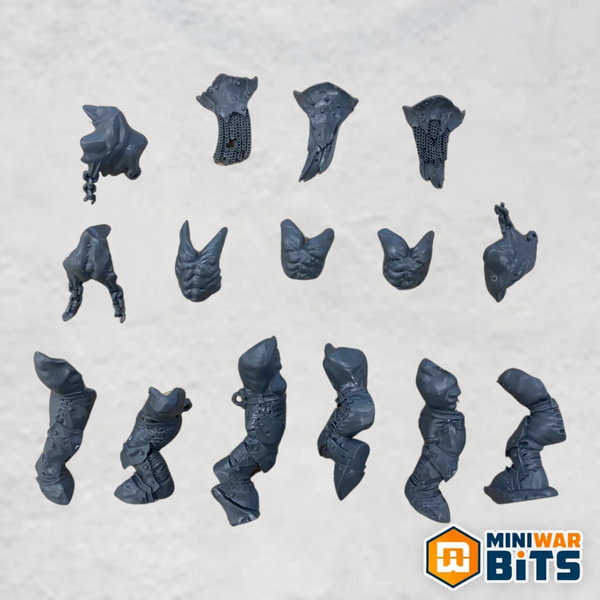 Brute Ragerz Weirdbrute Wrekkaz Torso & Leg Bits - MiniWar Bits