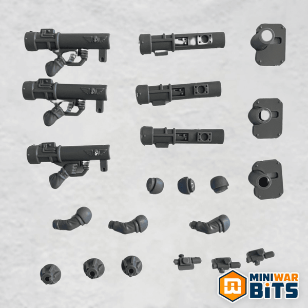 Cadian Heavy Weapon Mortar Bits - MiniWar Bits