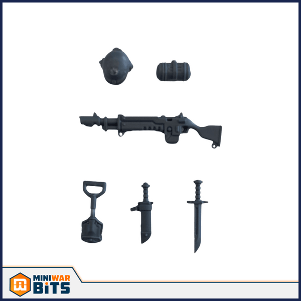 Cadian Shock Troops Accessory Bits - MiniWar Bits