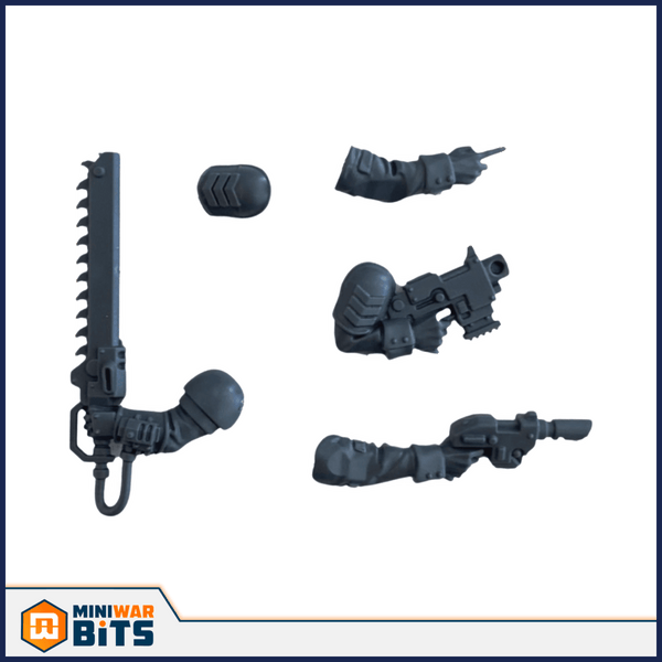 Cadian Shock Troops Sergeant Upgrade Bits - MiniWar Bits