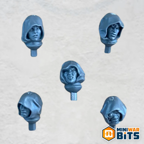 Celestian Sacresants Hooded Head Bits - MiniWar Bits