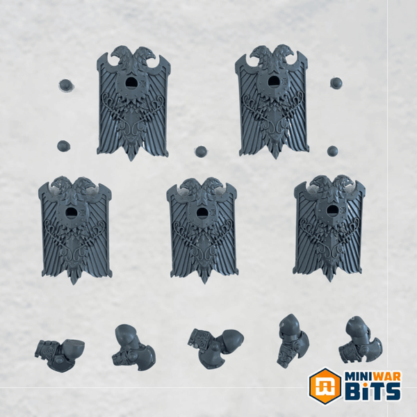 Custodian Guard Squad Storm Shield & Arm Bits - MiniWar Bits