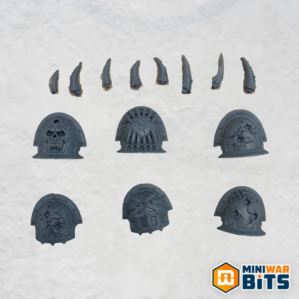 Exalted Eightbound Spikey Shoulder Pad Bits - MiniWar Bits