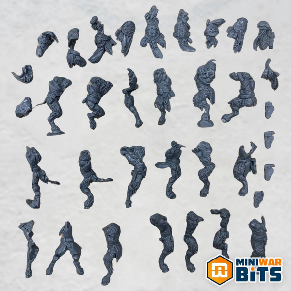 Fellgor Ravagers Torso & Leg Bits - MiniWar Bits