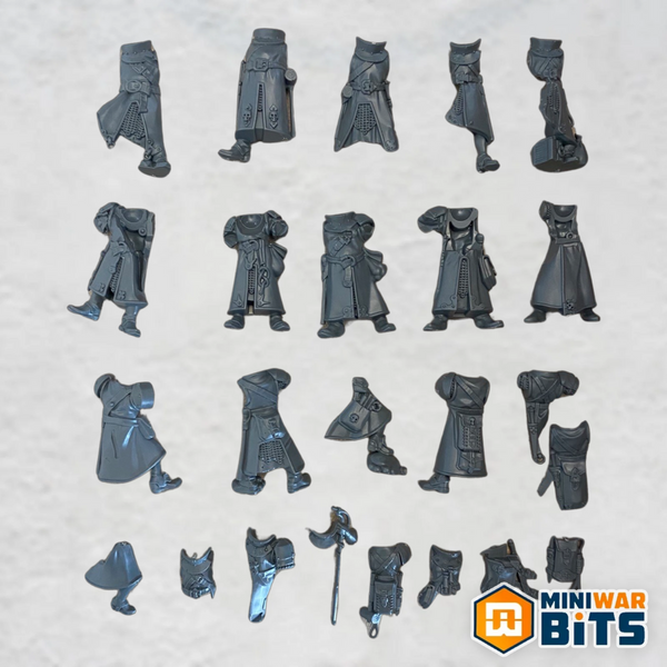 Freeguild Fusiliers Torso & Leg Bits - MiniWar Bits
