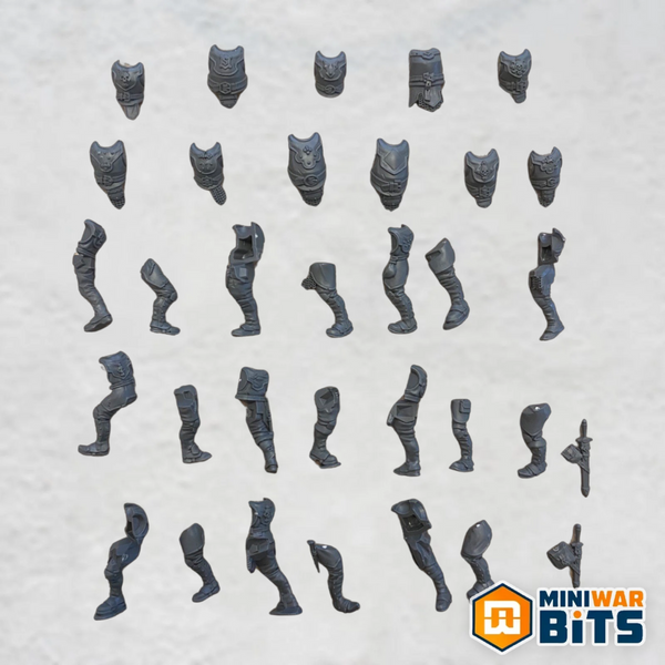 Freeguild Steelhelm Torso & Leg Bits - MiniWar Bits