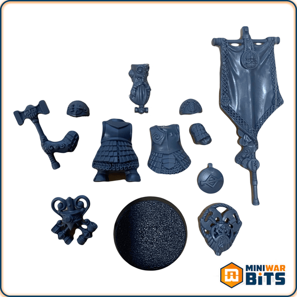 Hammerer Single Figure w/ Standard Bearer Banner - MiniWar Bits