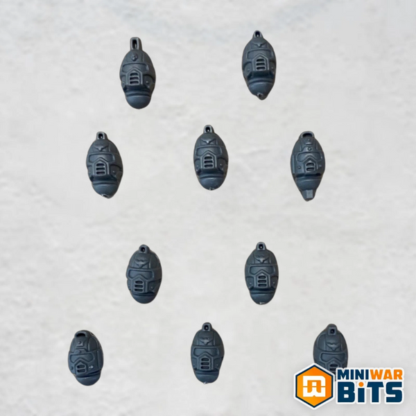 Imperial Navy Breacher Head Bits - MiniWar Bits