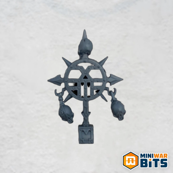 Khorne Berzerkers Backpack Icon Bit - MiniWar Bits