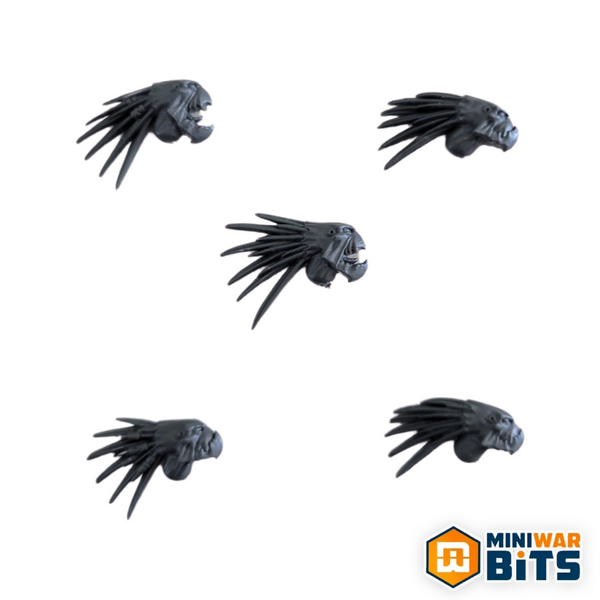 Kroot Carnivore Squad Head Bits OOP - MiniWar Bits