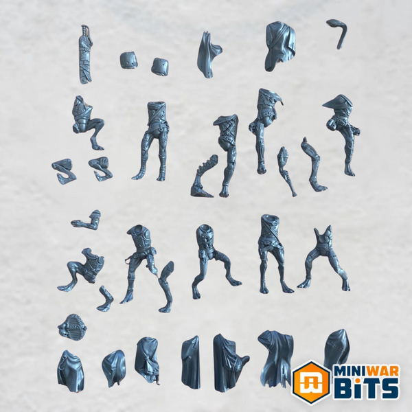 Kroot Farstalker Kinband Torso & Leg Bits - MiniWar Bits