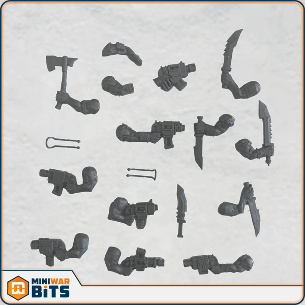 Ork Kommando Slugga & Choppa Bits - MiniWar Bits