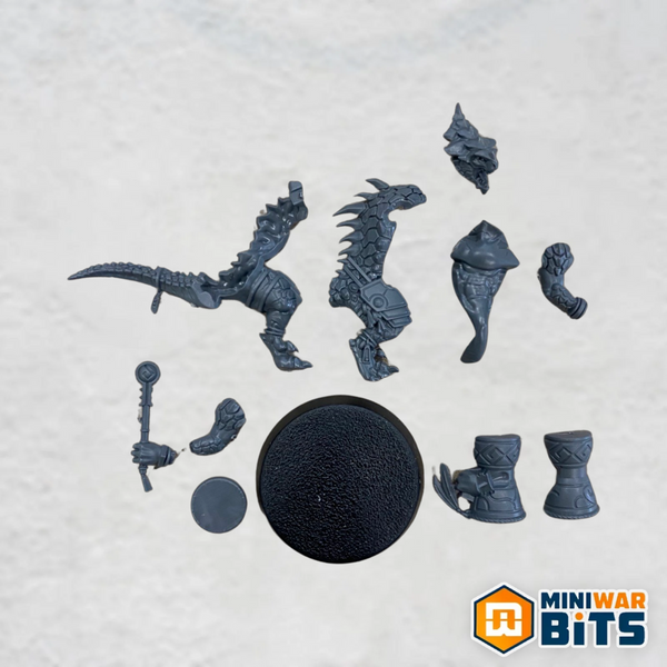 Saurus Warriors War-drummer Musician Single Figure - MiniWar Bits