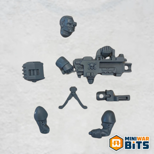 Scout Squad Heavy Bolter Upgrade Bits - MiniWar Bits