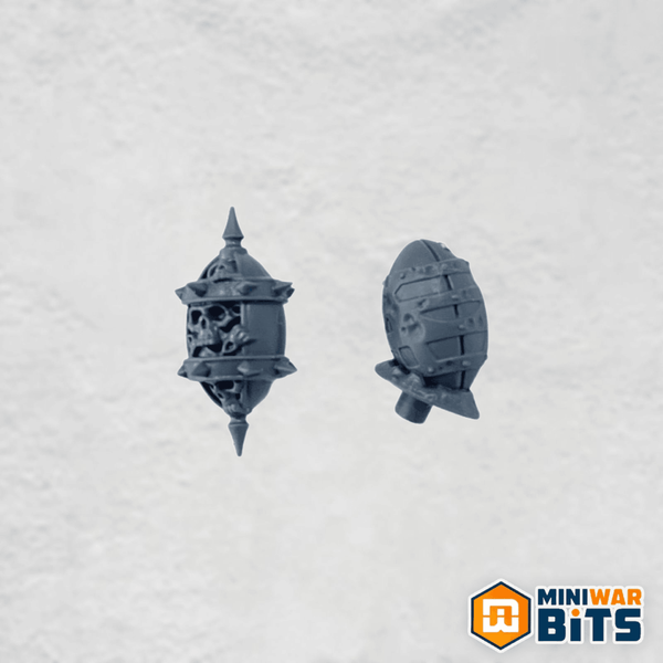 Skull-Tribe Slaughterers Team Ball Bits - MiniWar Bits