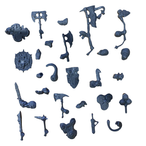Putrid Blightkings Assorted Weapon, Arms & Shield Bits - MiniWar Bits