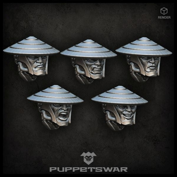 Ashigaru Heads - MiniWar Bits
