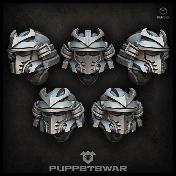 Samurai Helmets - MiniWar Bits