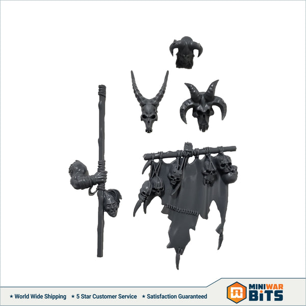 Bestigor Banner Bearer Upgrade Bits - MiniWar Bits