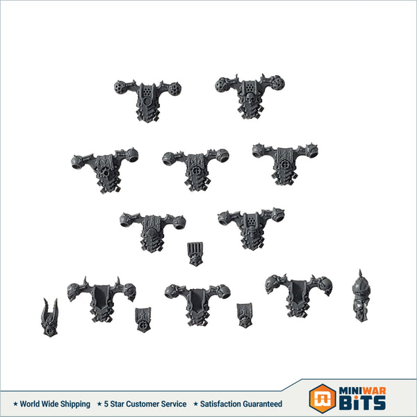 Chaos Space Marine Backpack Bits - MiniWar Bits