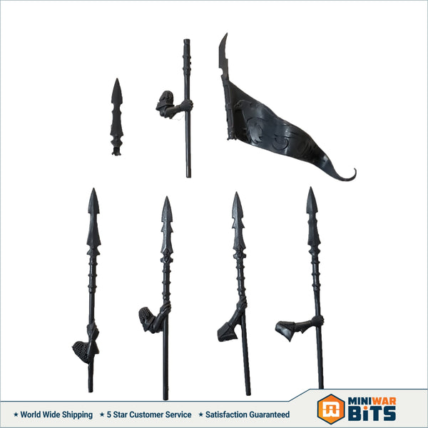 Dark Rider Spear and Standard Bearer Bits - MiniWar Bits