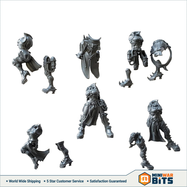 Escher Gang Torso Body & Leg Bits - MiniWar Bits