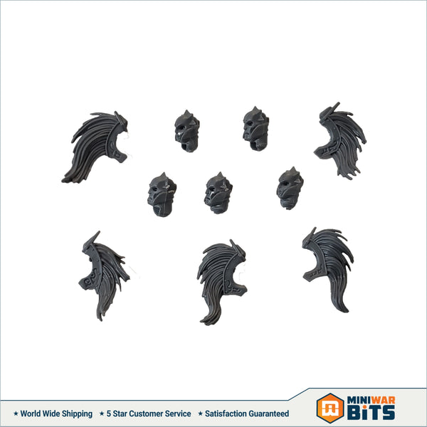 Evocators Head Bits - MiniWar Bits