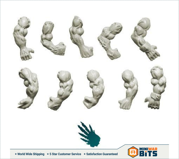 Feral Wolves Space Knights Hands Bits - MiniWar Bits