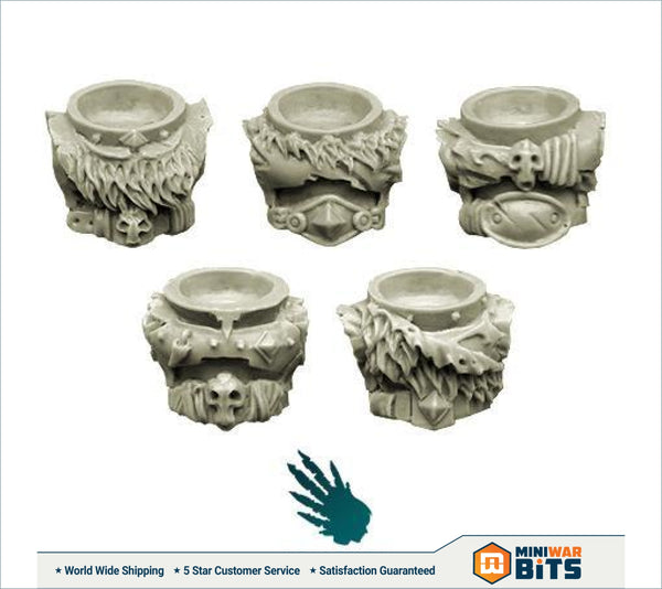 Feral Wolves Space Knights Torsos Bits - MiniWar Bits
