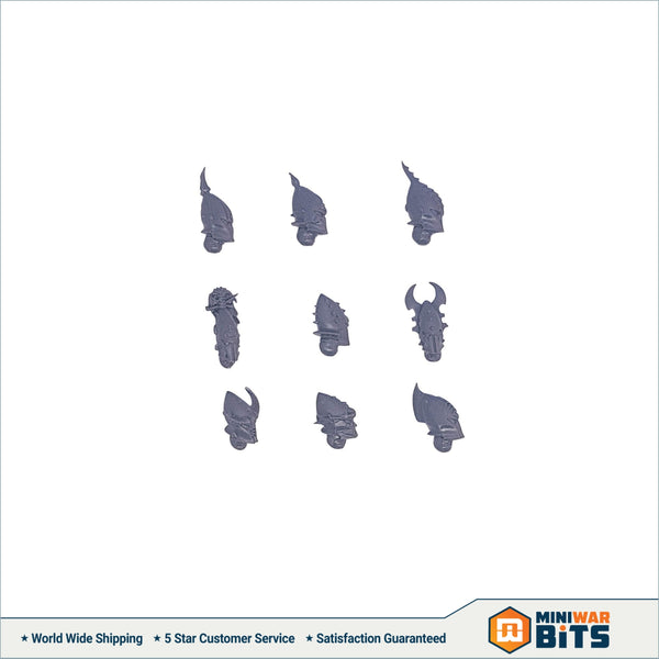 Kabalite Warriors Head Bits - MiniWar Bits