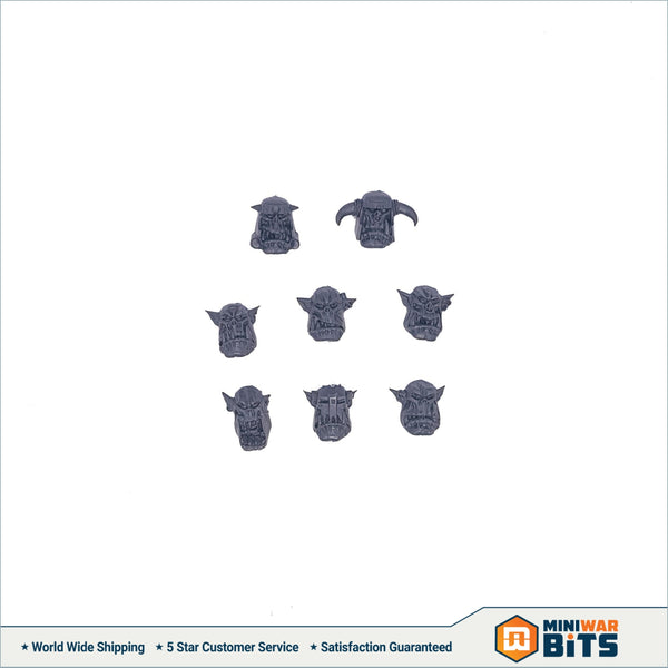 Ork Nobz Head Bits - MiniWar Bits