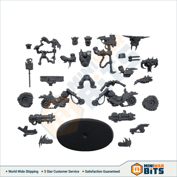 Ork Warbiker Mob Warboss Single Figure - MiniWar Bits