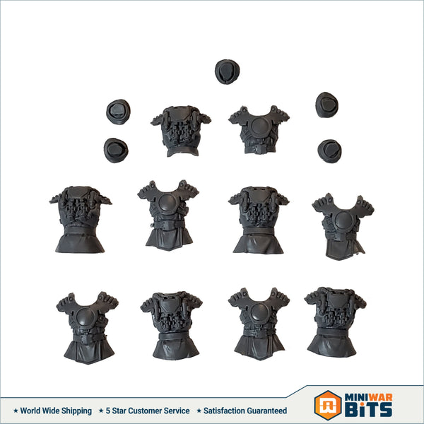 Palanite Enforcer Patrol Torso and Neck Bits - MiniWar Bits
