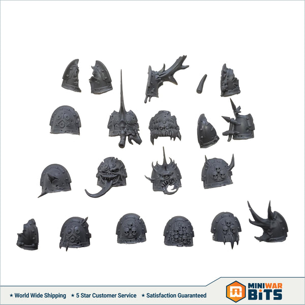 Plague Marine Shoulder Pad Bits - MiniWar Bits