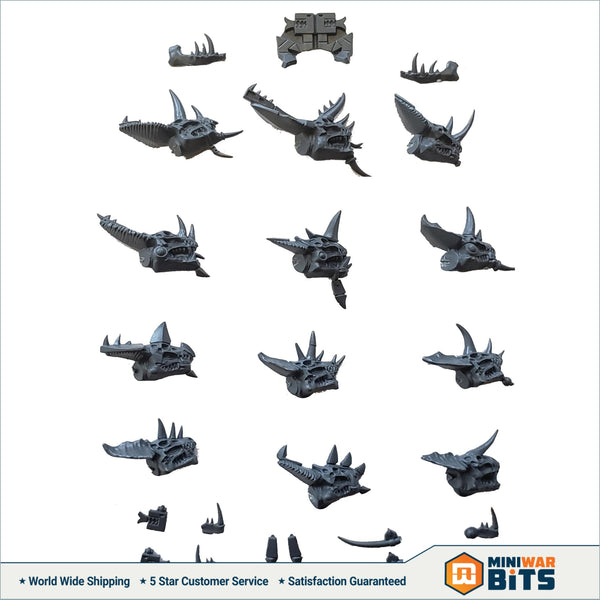 Saurus Guard Head Bits - MiniWar Bits