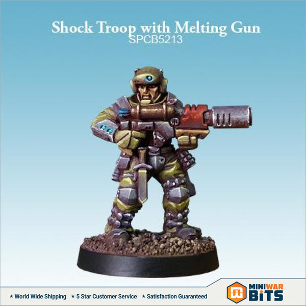 Shock Troop with Melting Gun Bits - MiniWar Bits