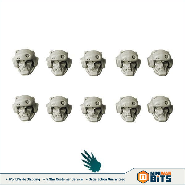 Shock Troops Helmets Bits - MiniWar Bits