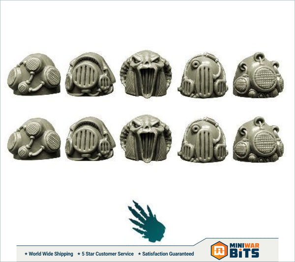 Space Knights Sonic/Steam Shoulder Pads Bits - MiniWar Bits