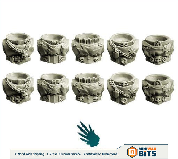 Templars Space Knights Torsos with Tabards Bits - MiniWar Bits