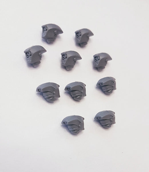 Tau Fire Warriors Breacher Heads - MiniWar Bits