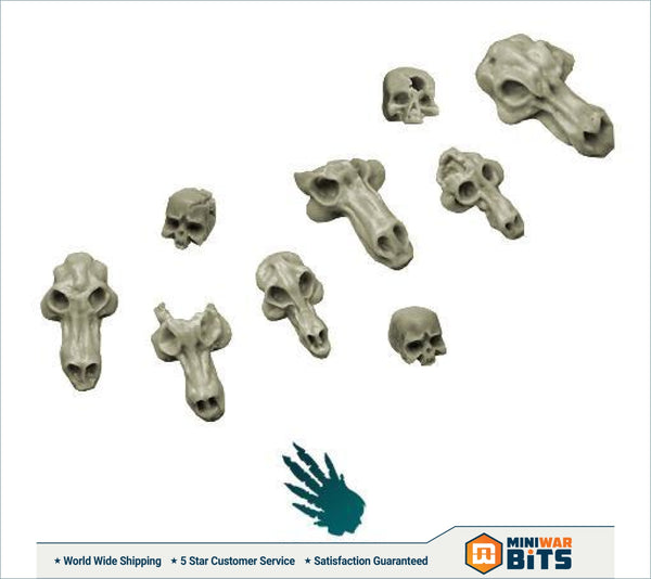 Wolves Skulls Bits - MiniWar Bits