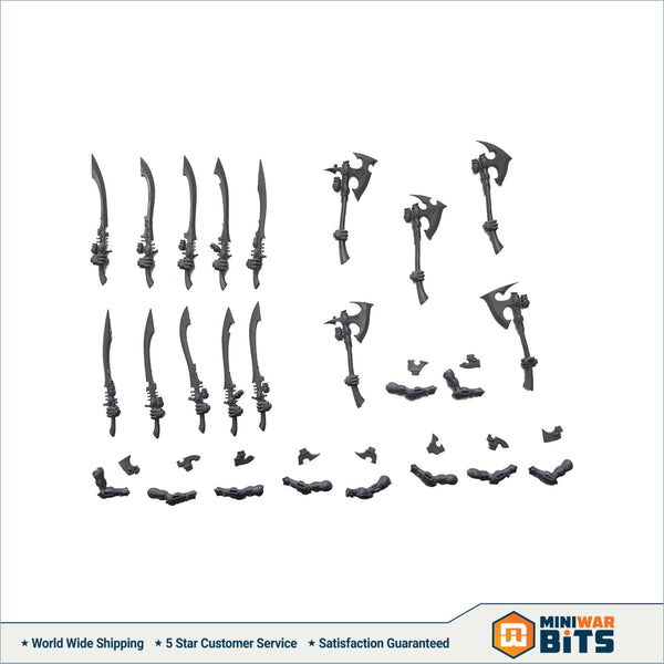 Wraithblade Ghostsword & Ghostaxe w/ Arm Bits - MiniWar Bits