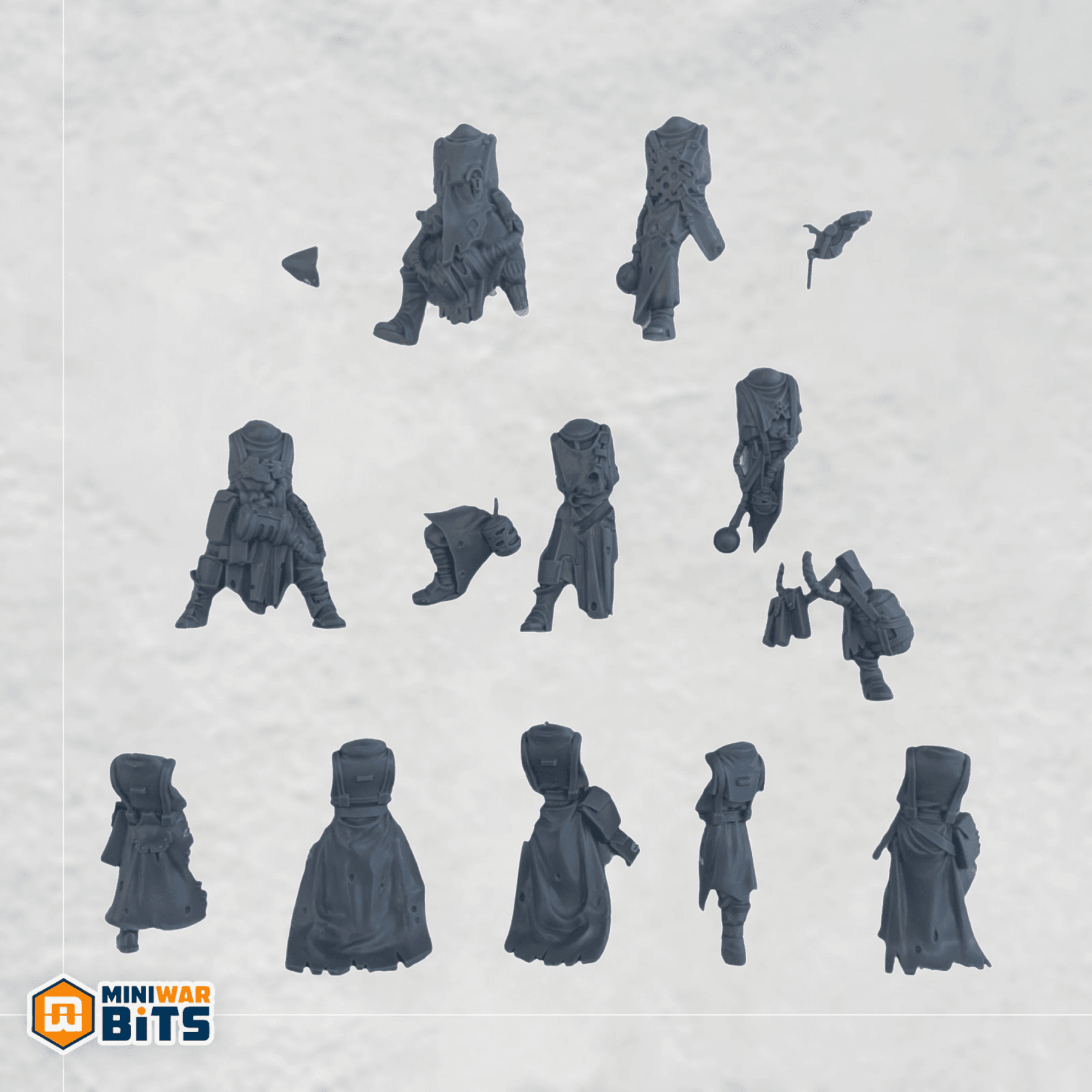 Ash Waste Nomads War Party Torso Bits - MiniWar Bits