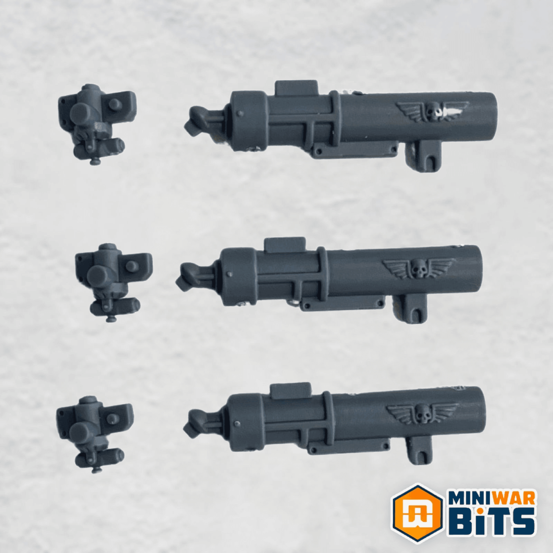 Cadian Heavy Weapon Action Hand Bits - MiniWar Bits