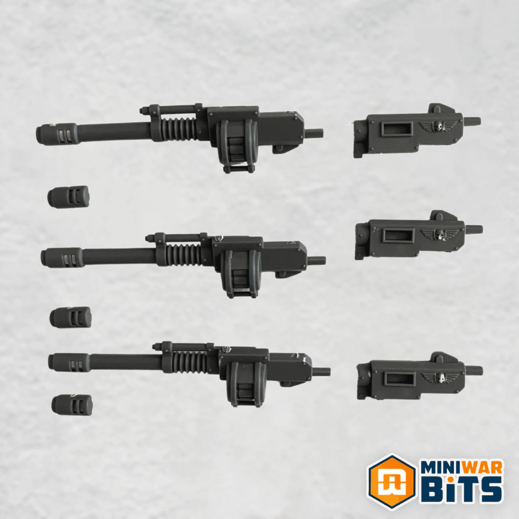 Cadian Heavy Weapon Autocannon Bits - MiniWar Bits