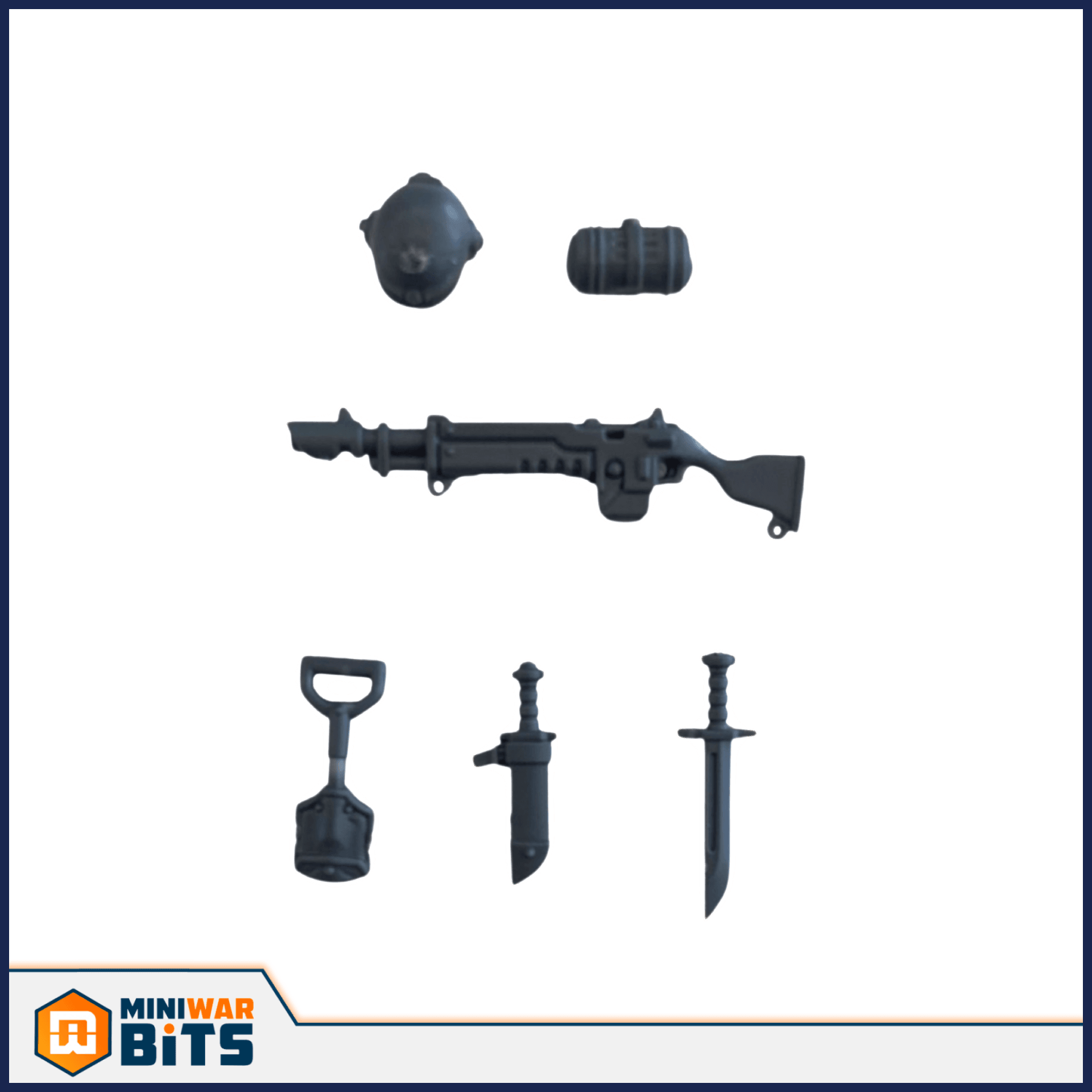 Cadian Shock Troops Accessory Bits - MiniWar Bits