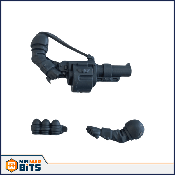 Cadian Shock Troops Grenade Launcher Bits - MiniWar Bits