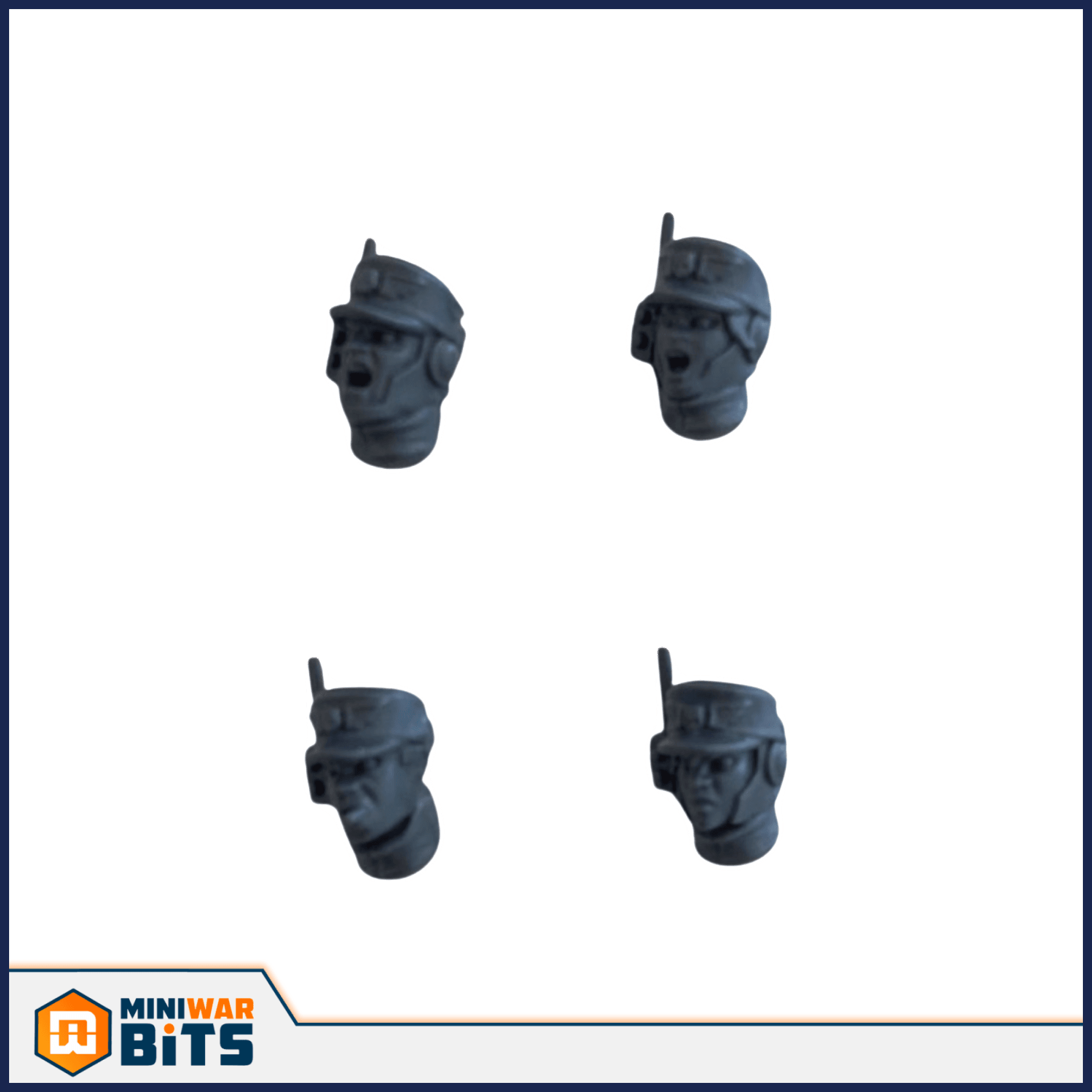 Cadian Shock Troops Sergeant Head Bits - MiniWar Bits