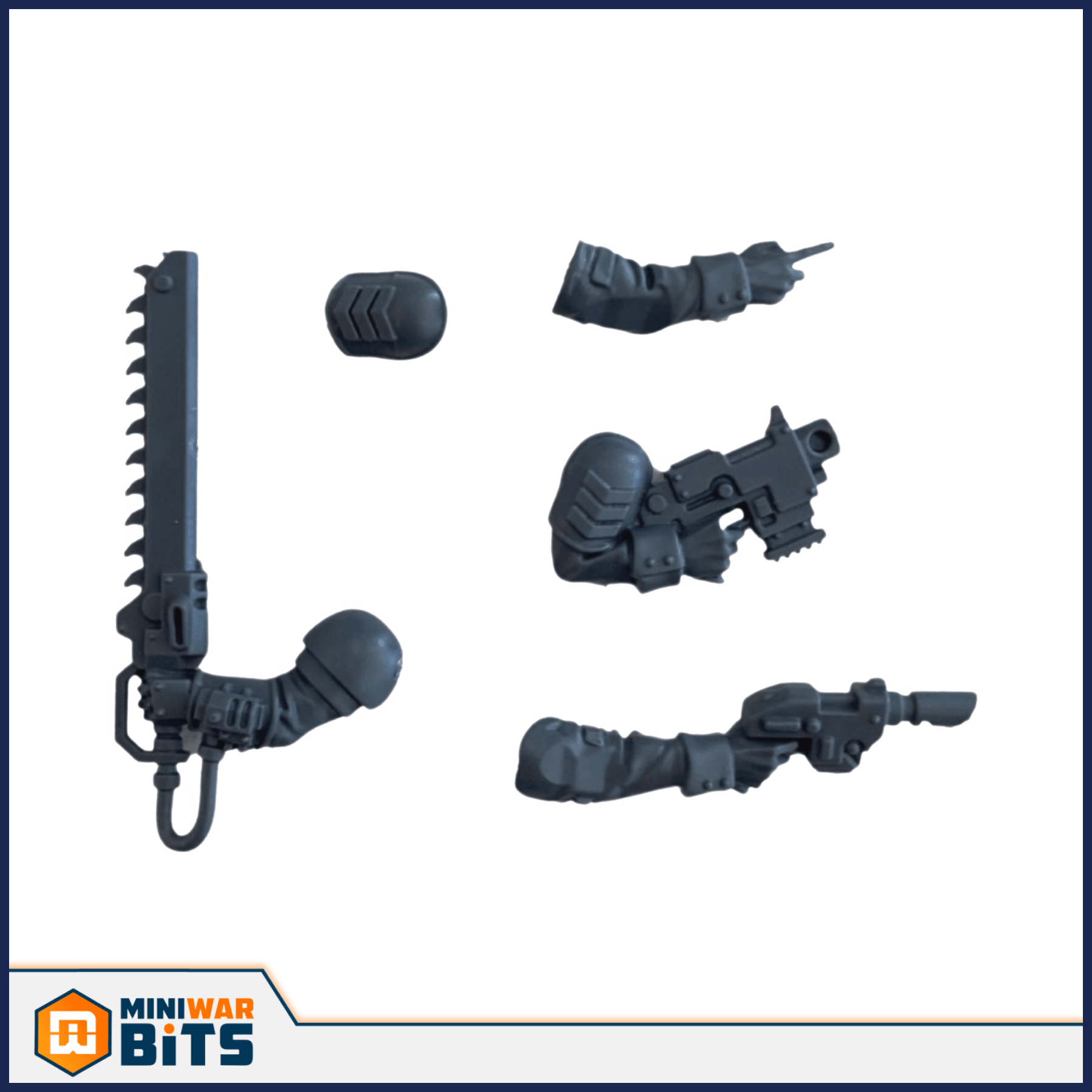 Cadian Shock Troops Sergeant Upgrade Bits - MiniWar Bits