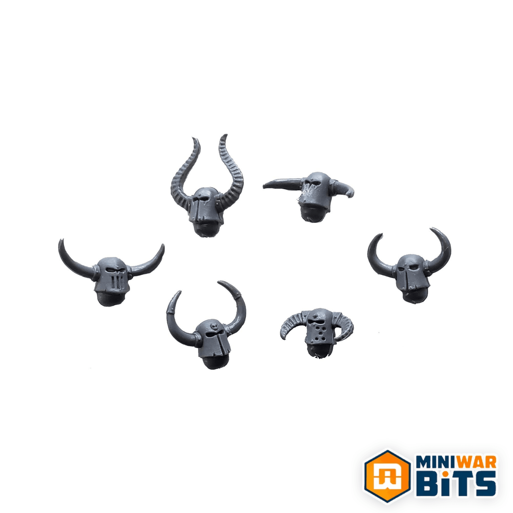 Chaos Warrior Head Bits - MiniWar Bits